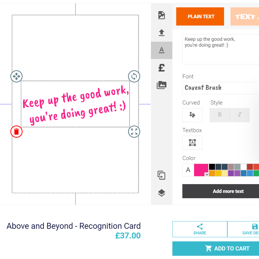 Personalised Cards For Employees - Recognition, Appreciation | Greetd