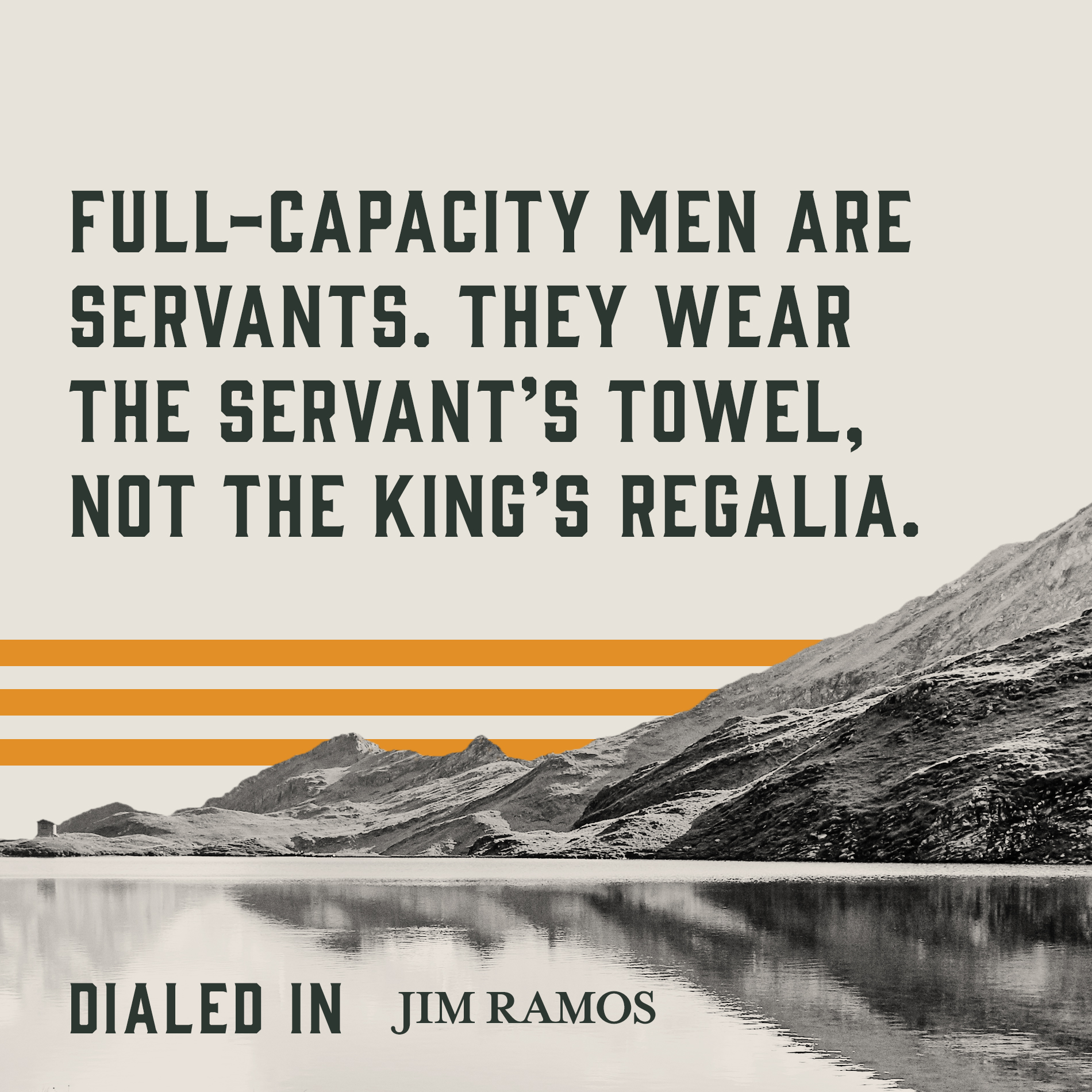 Dialed In: Reaching Your Full Capacity as a Man of God – Men in the Arena